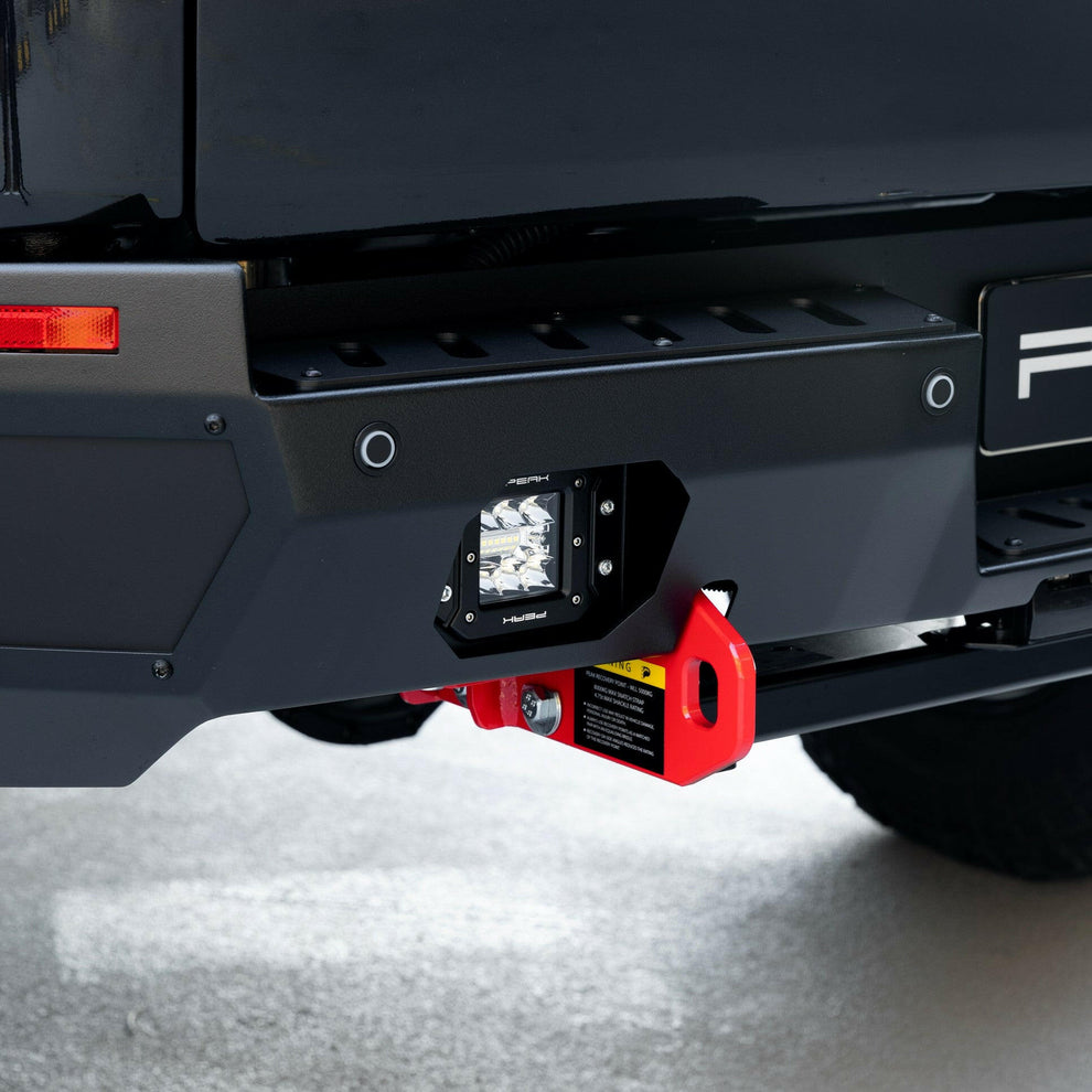 PEAK Nighthawk Steel Rear Bumper with 3500kg TowBar & Recovery Points ...