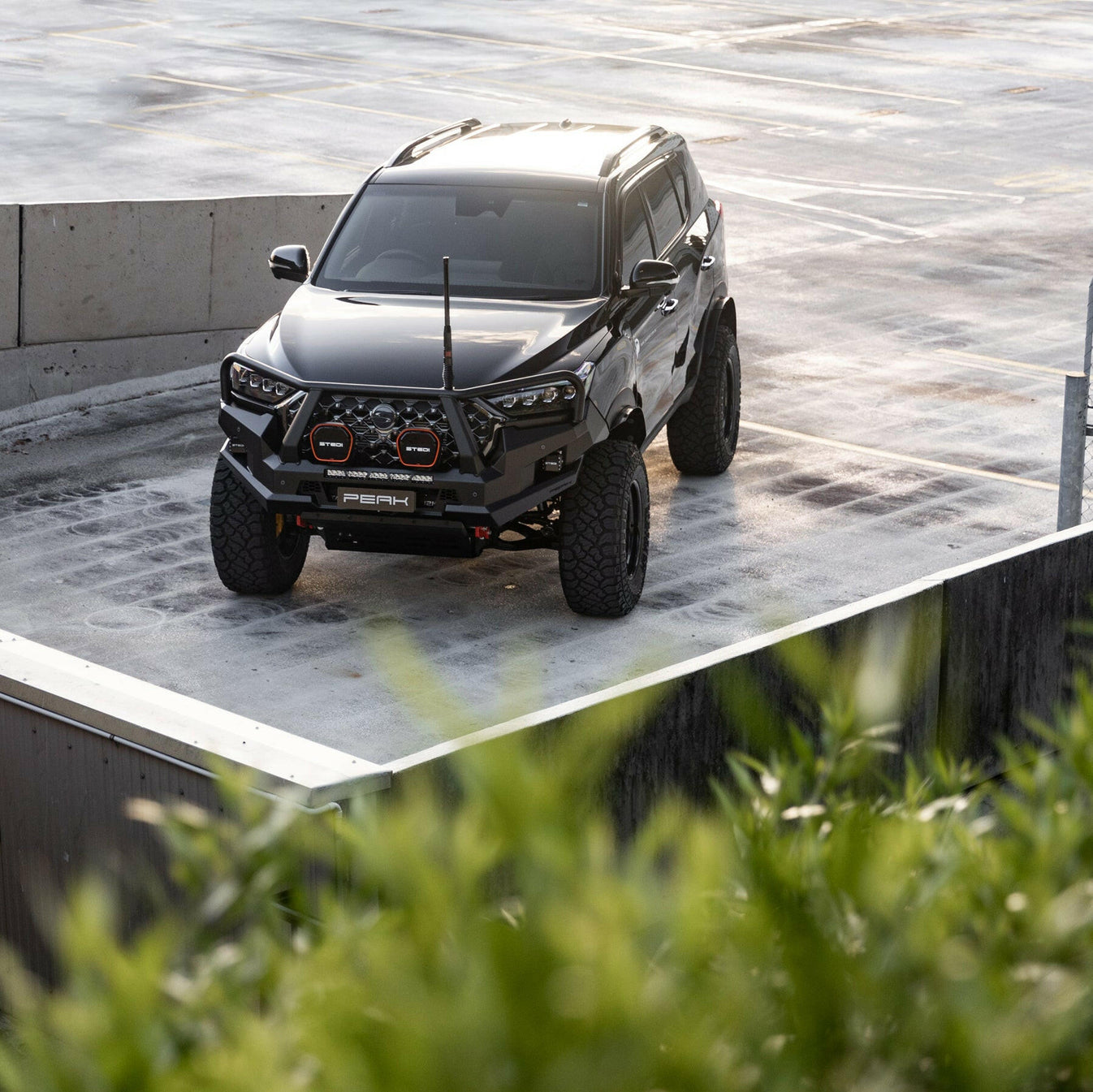 PEAK R1 NightHawk Steel Bull Bar For SsangYong Rexton (Triple Loop ...