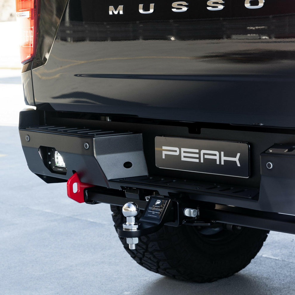 PEAK Nighthawk Steel Rear Bumper with 3500kg TowBar & Recovery Points ...