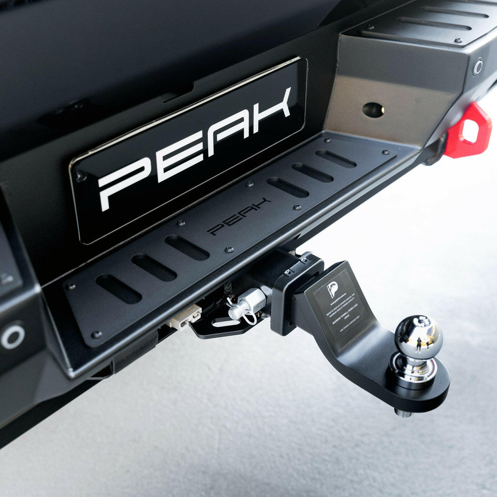 PEAK Nighthawk Steel Rear Bumper with 3500kg TowBar & Recovery Points ...