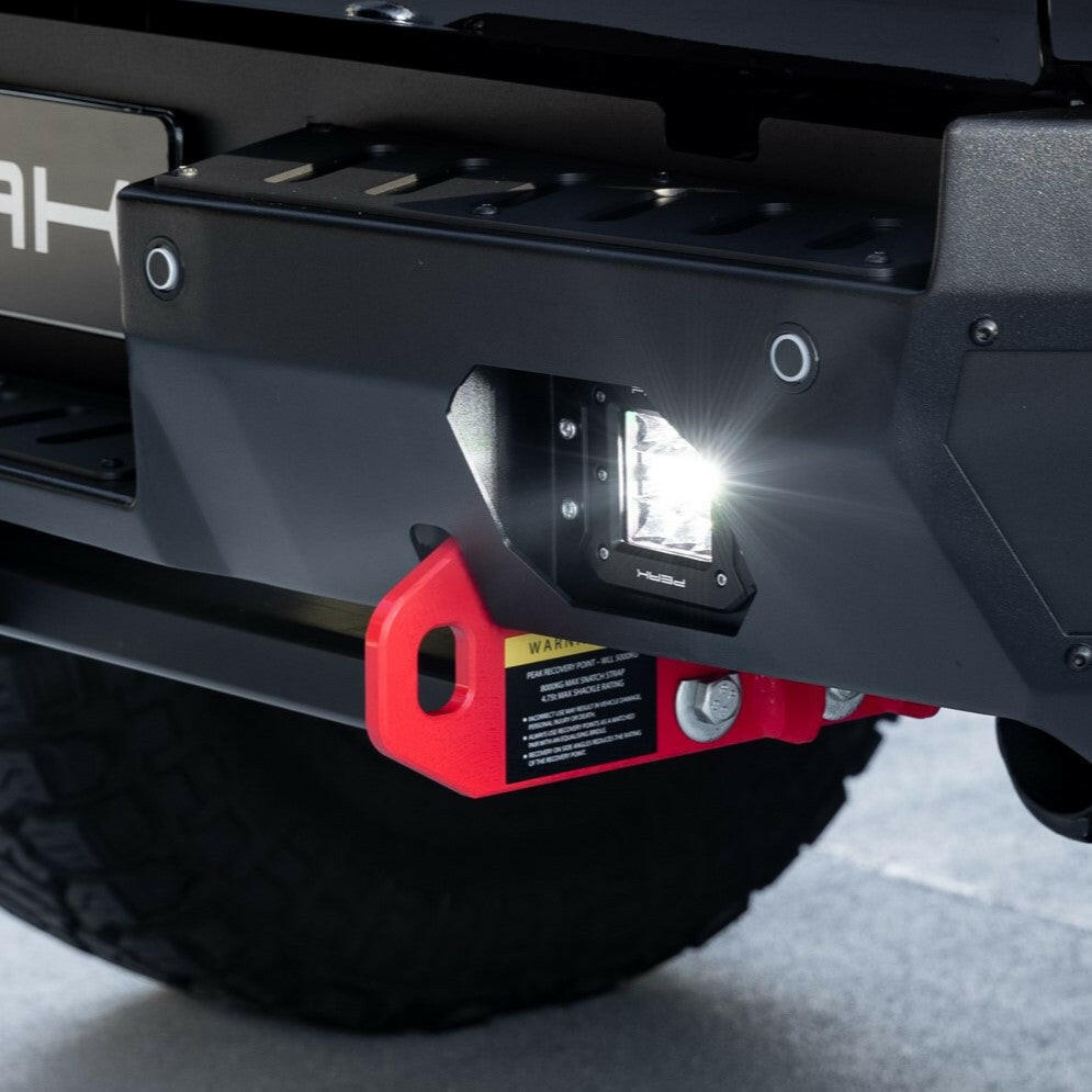 PEAK Nighthawk Steel Rear Bumper with 3500kg TowBar & Recovery Points ...