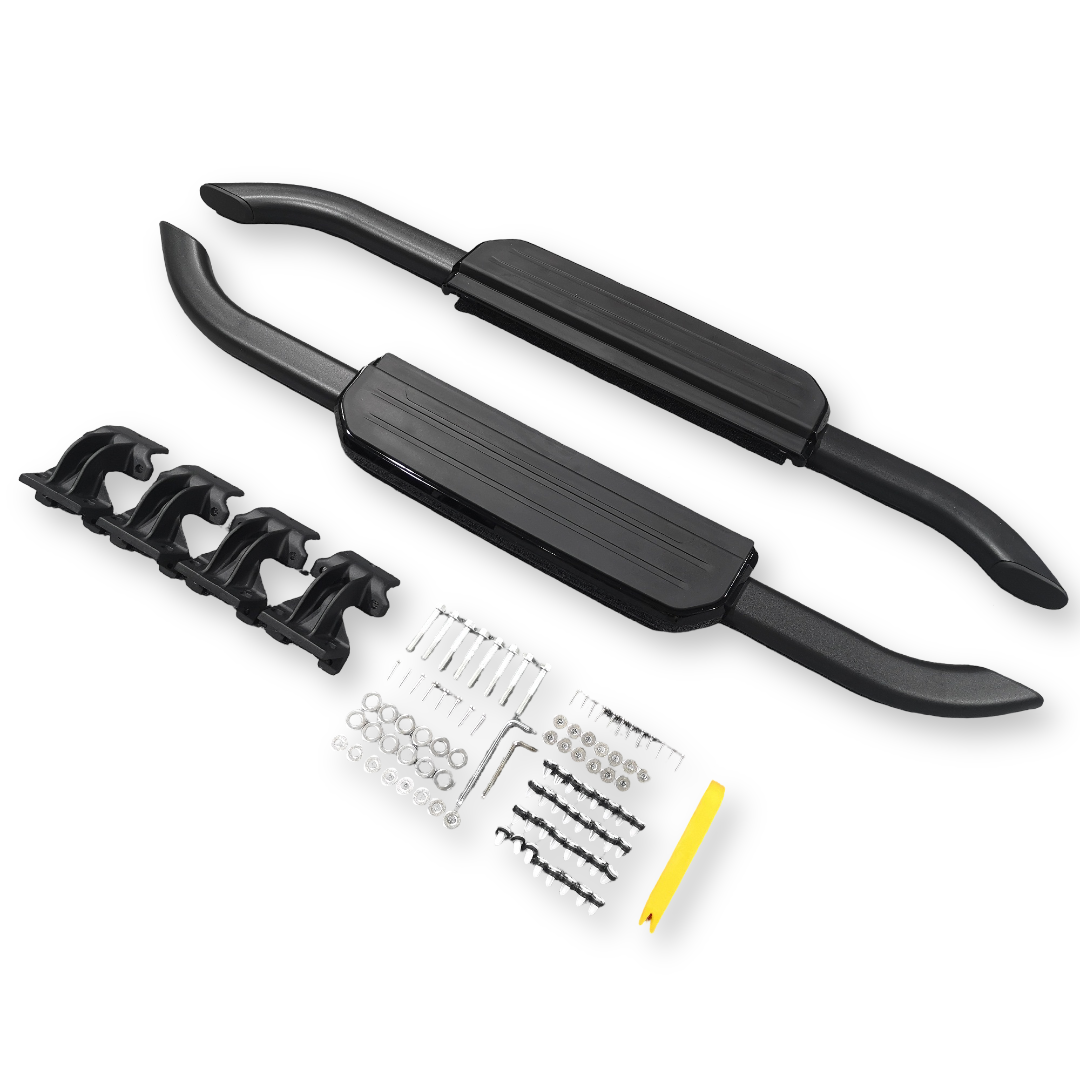 Side Steps for Land Rover Defender 90 Series (L663) Black – PEAK 4x4