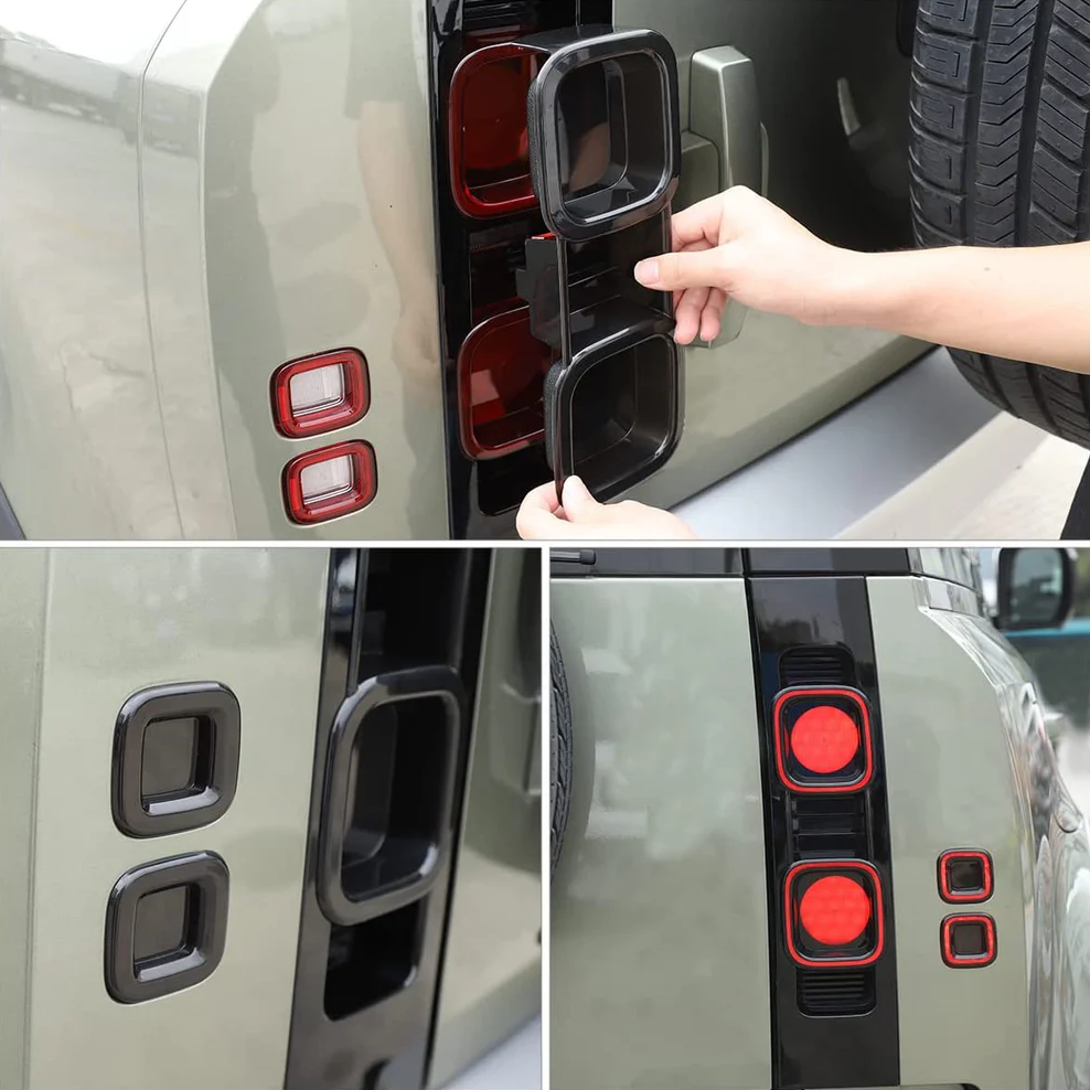 Smoked Tail Light Covers for Land Rover Defender 90 / 110 / 130 (L663 ...